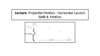 NGSS Physics Lecture Projectile Motion Horizontal Launch TPT