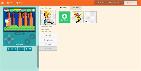 Assets And Gallery Arcade Microsoft Makecode