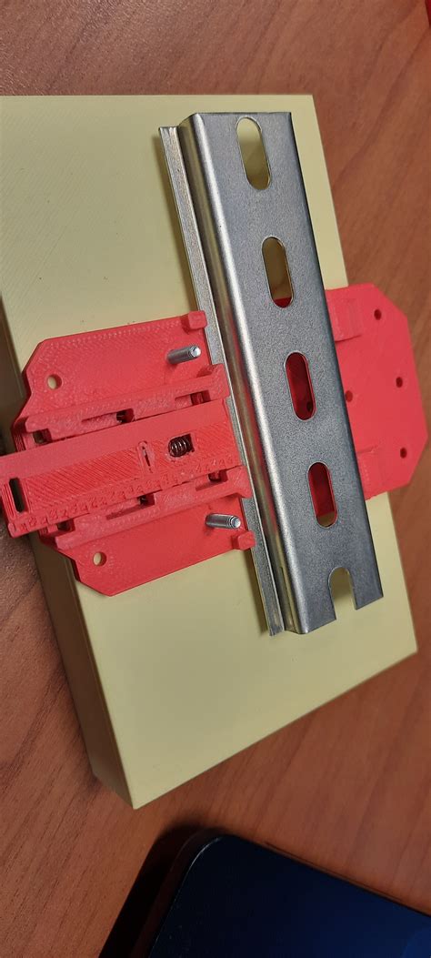 3d Printable Din Rail Bracket By Fabian Download Free Stl Model