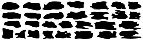 다른 블로치 모양의 집합입니다 임의추상 액체 모양 둥근 추상 유기 요소 페블 드롭 블럭 실루엣 간단한 둥근 모양 벡터 일러스트레이션 0명에 대한 스톡 벡터 아트 및 기타