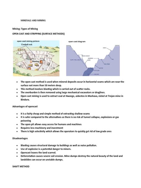 minerals and mining pdf mining coal mining