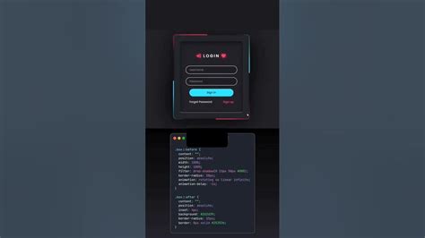 Awesome Login Page Using Html Css Javascript Css Htmlcoding Html
