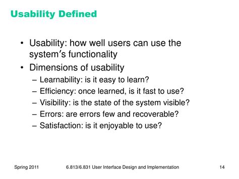 PPT Lecture Usability PowerPoint Presentation Free Download ID