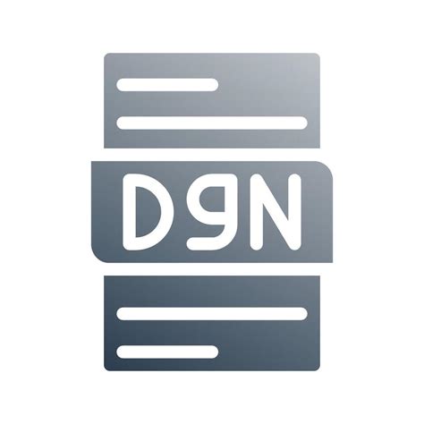 dgn file format gradient icon for file type document can be used for