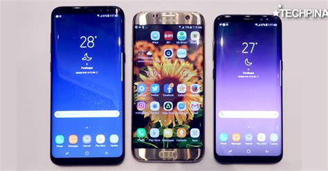 TECHNOLOGY NEWS Samsung Galaxy S8 Vs S7 Edge Vs S8 Size Comparison Photos