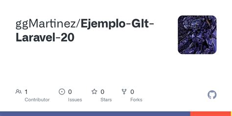 GitHub GgMartinez Ejemplo GIt Laravel