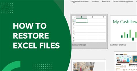 How To Restore Excel Files A Comprehensive Guide Earn Excel