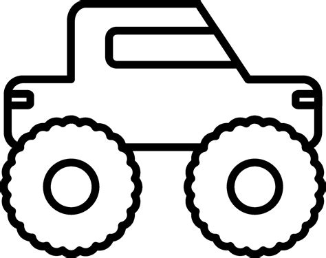 Monster Truck Line Icon 43262603 Vector Art At Vecteezy