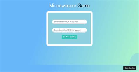 Minesweeper Modified Codesandbox