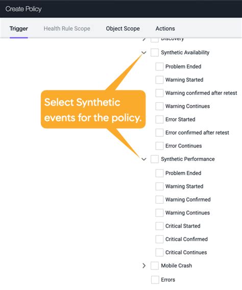 Alerts For Browser Synthetic Monitoring