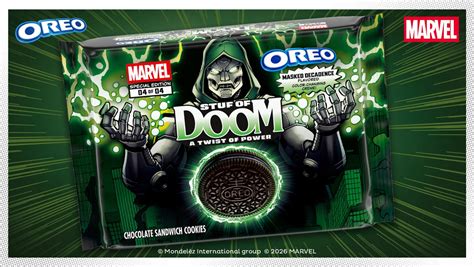 Marvel Oreo Stuf Of Legends Doctor Doom Cookies Hit Store Shelves