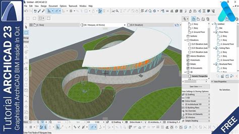 tutorial archicad membuat konsep bangunan melingkar architecture my