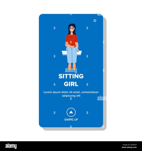 Sitting Girl Vector Stock Vector Image And Art Alamy