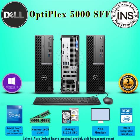 Jual Cpu Dell Optiplex Sff I Gb Tb Sata Gb Ssd Tb Ssd Gb Ssd Jakarta