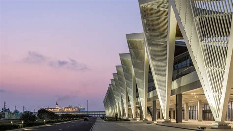 Qingdao Cruise Terminals Angular Facade References Boats Sails Qingdao Cruise Terminals Angular Facade References Boats Sails