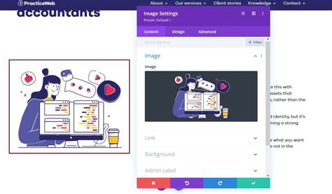 Editing Page Content With The Visual Builder Knowledge PracticeWeb