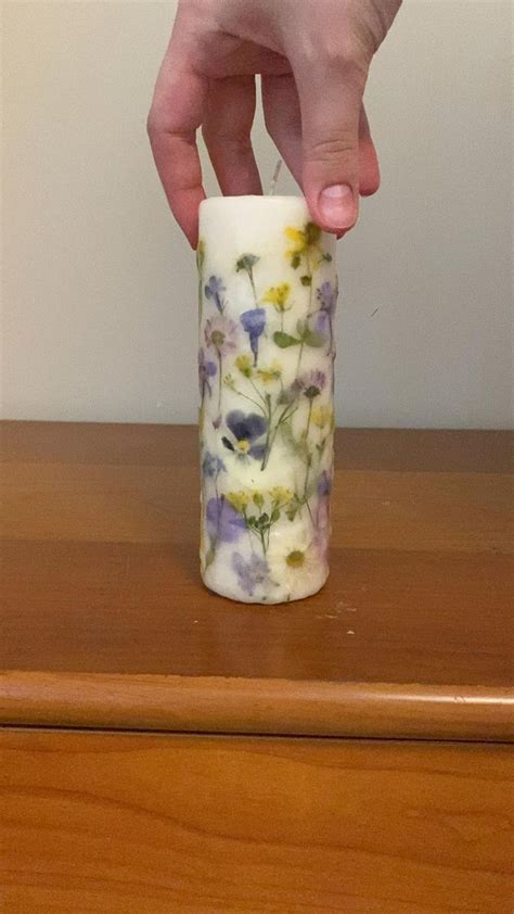 Свечи ручной работы с гербарием заказать