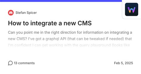how to integrate a new cms