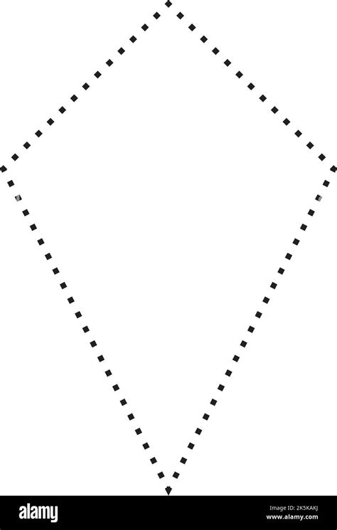 Kite Shape Dotted Symbol Vector Icon For Creative Graphic Design Ui Element In A Pictogram