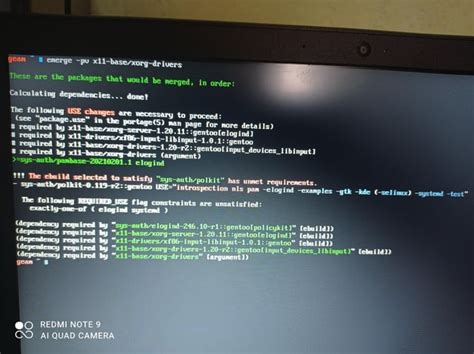 First Gentoo Install Problems Installing Xorg Rgentoo