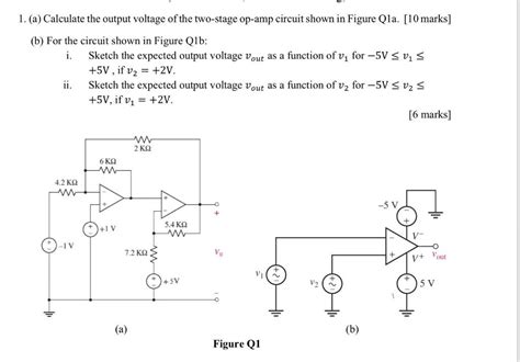 Solved A Calculate The Output Voltage Of The Two Stage Chegg