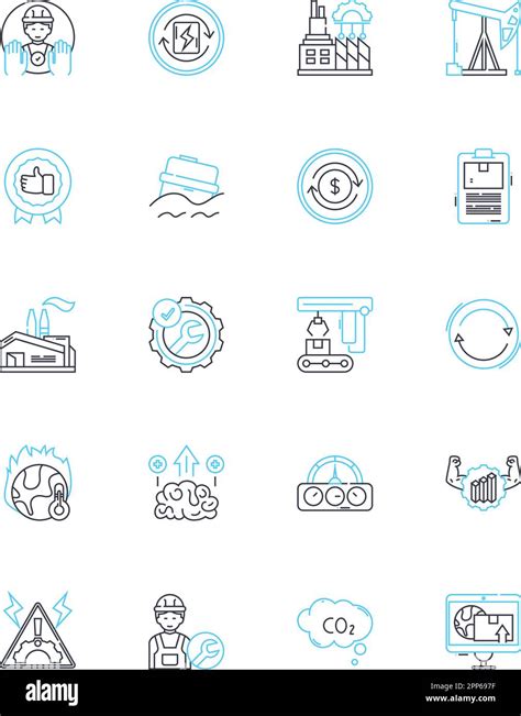 Technological Workshop Linear Icons Set Innovation Creativity Coding
