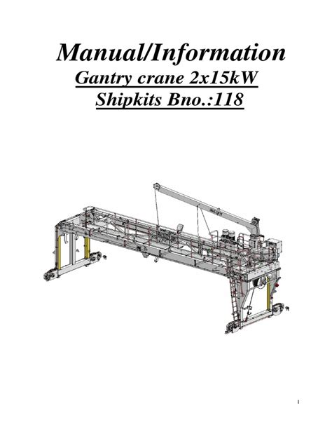 420118 gantry crane manual pdf crane machine equipment