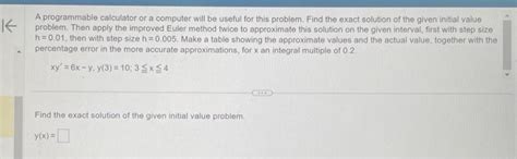 Solved A Programmable Calculator Or A Computer Will Be