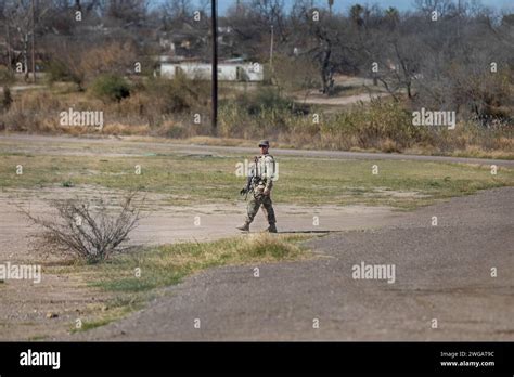 Eagle Pass Texas February 3 A Member Of The Us Border Patrol