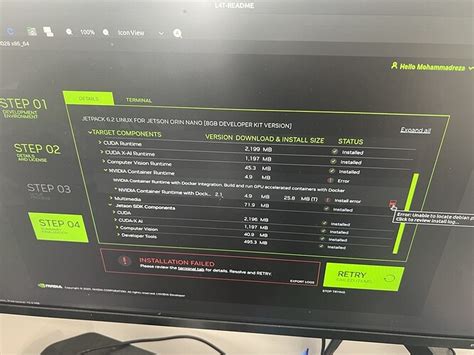 error with “nvidia container runtime with docker integration” on agx