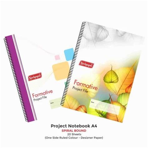 Neelgagan Mix Colour Spiral Project Notebook For Babe Paper Size Cm X At