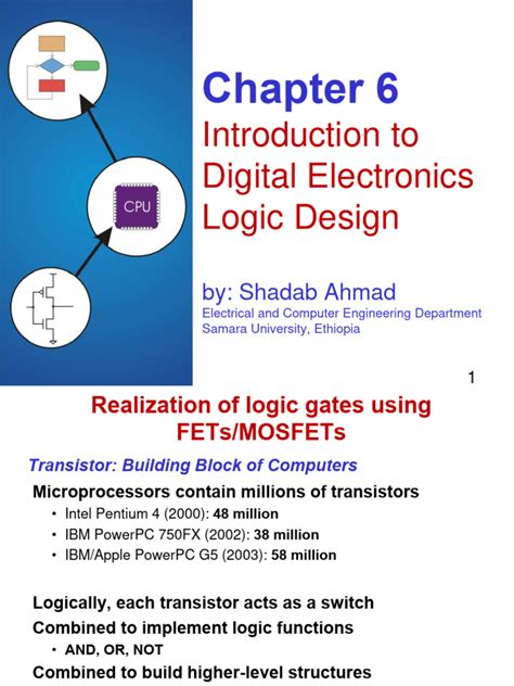 6 applied electronics ii chapter 6 digital logic design pdf field