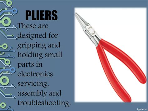 Basic Tools And Instruments In Electronics Pptx