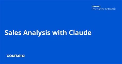 Sales Analysis With Claude Coursera
