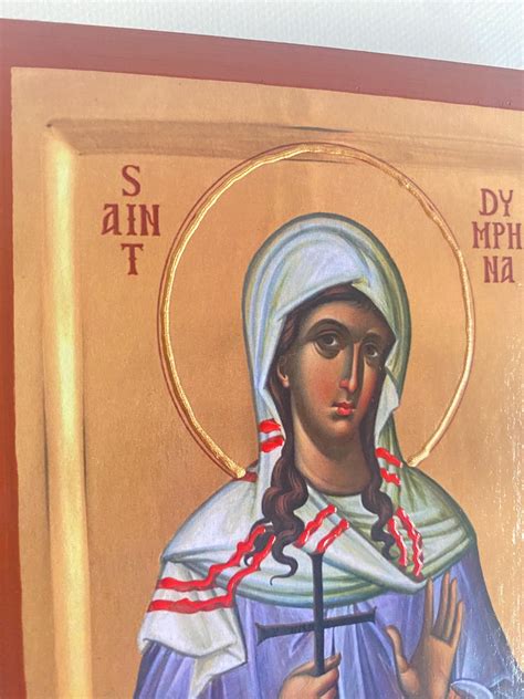 Saint Dymphna Icon Orthodox Icons Greek Orthodox Byzantine Icon