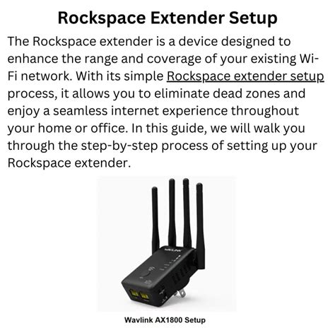 PPT Rockspace Extender Setup PowerPoint Presentation Free Download ID 12346874