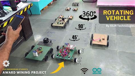360 Degree Rotating Vehicle Using Arduino Zero Radius Turning Four