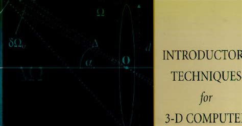 Introductory Techniques For 3 D Computer Vision