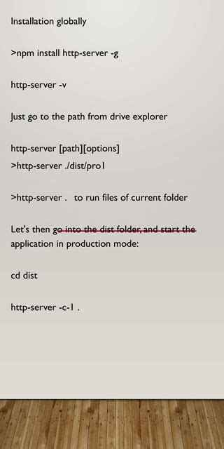 Webserver Setup Local Angular React Project Pptx