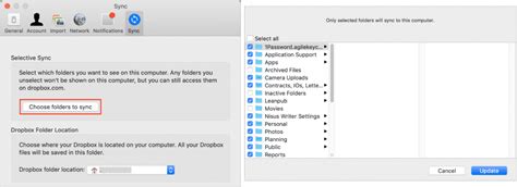use dropbox s selective sync to save space on small drives mactech