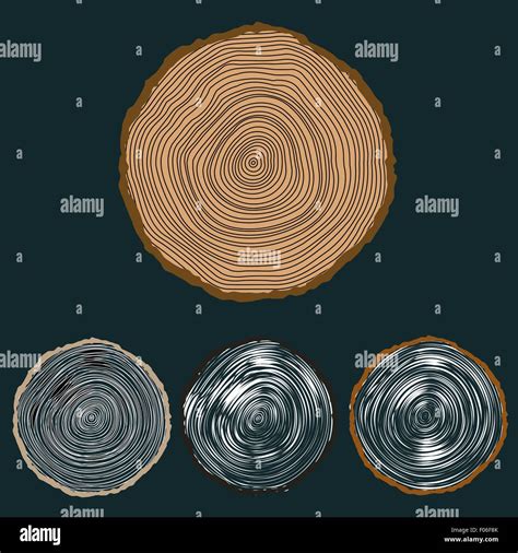 Vector Conceptual Background With Tree Rings Stock Vector Image And Art Alamy