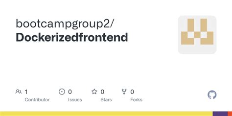 Github Bootcampgroup Dockerizedfrontend