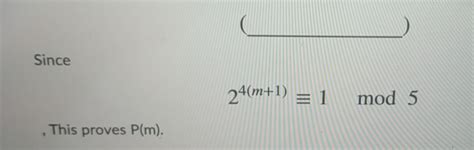 Solved Prove The Proposition For Every Integer Greater Than