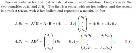 Tensor Calculus Einstein Summation Convention Confusion Physics