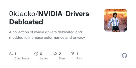 GitHub KJacko NVIDIA Drivers Debloated A Collection Of Nvidia Drivers Debloated And Modded