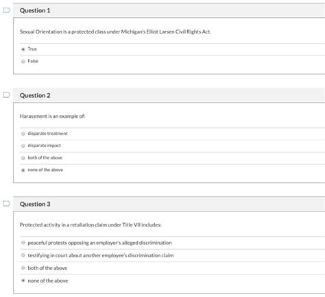 solved d question 1 sexual orientation is a protected class