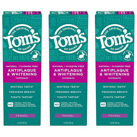Toms Of Maine Antiplaque And Whitening Toothpaste