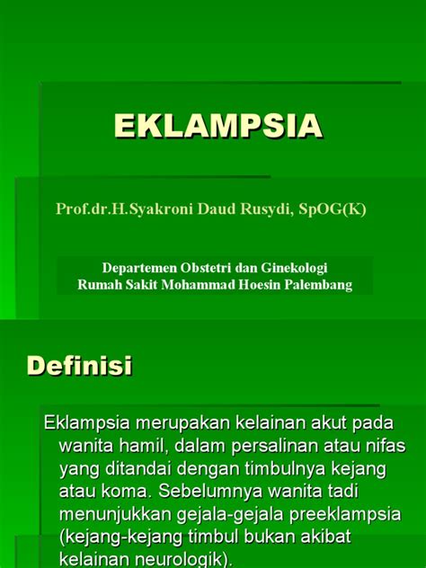 Eklampsia Pdf