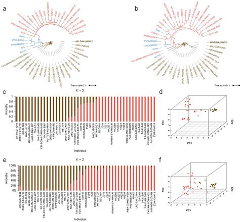 Analysis Of The 46 Various Varieties Using Kasp Markers A C D The