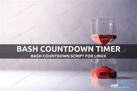 Bash Countdown Timer Linux Tutorials Learn Linux Configuration